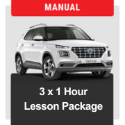 3 x 1 Hr Manual Lesson Package | 6th Gear Driving School